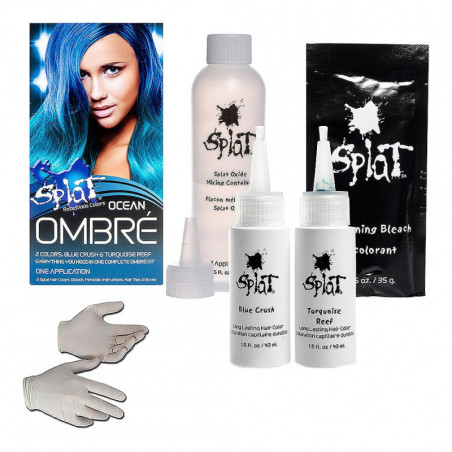 Splat Ombre Ocean Long Lasting Colour Blue Crush and Turquoise Reef ...